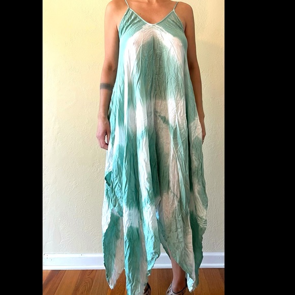 Raviya | Dresses | Raviya Longgreen And White Tiedye | Poshmark